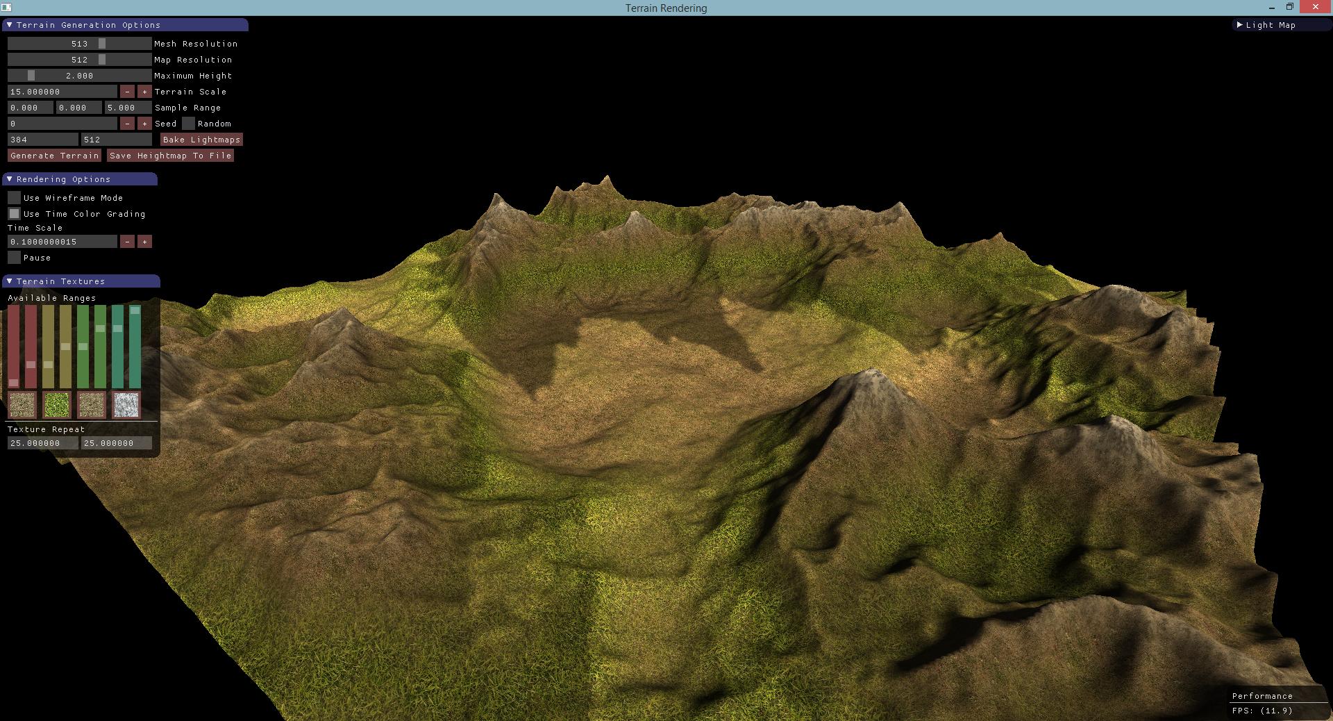 GitHub - jose-villegas/TerrainRendering: A simple terrain rendering project, with some neat ...