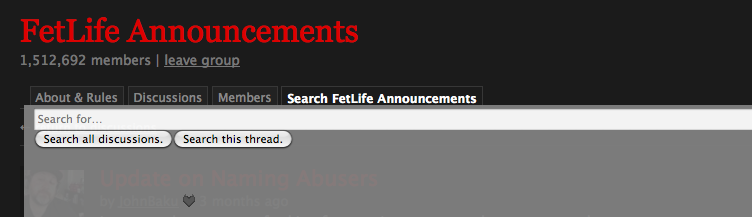 GitHub - fabacab/fetlife-text-search: Searches through FetLife group ... GitHub - fabacab/fetlife-text-search: Searches through FetLife group ...