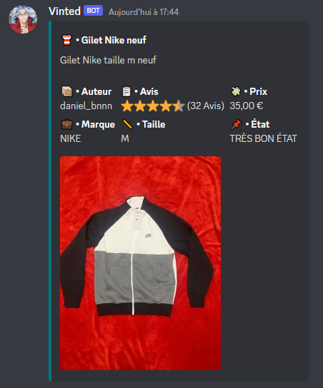 GitHub - EmpereurMiro/Bot-Vinted: 📸 Retrieves information from an article on the Vinted site and ...