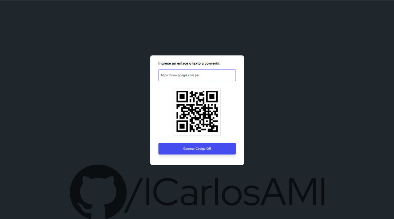 GitHub - lCarlosAMl/Generador-de-Codigo-QR: Podremos generar un código QR mediante un texto o ...