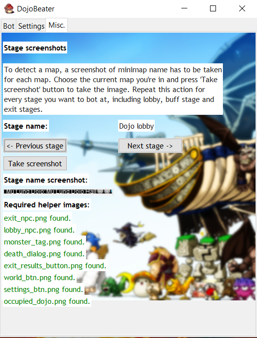 GitHub - OscarGTH/Maplestory-Dojo-Bot: A botting program for a game ...