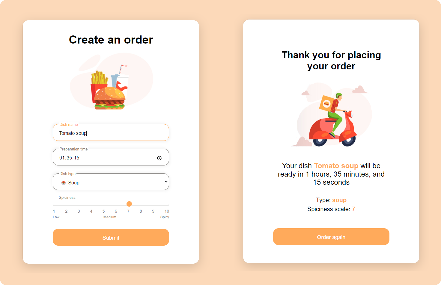 GitHub - annakrolikowska/food-order-form: This application allows users to place food orders ...