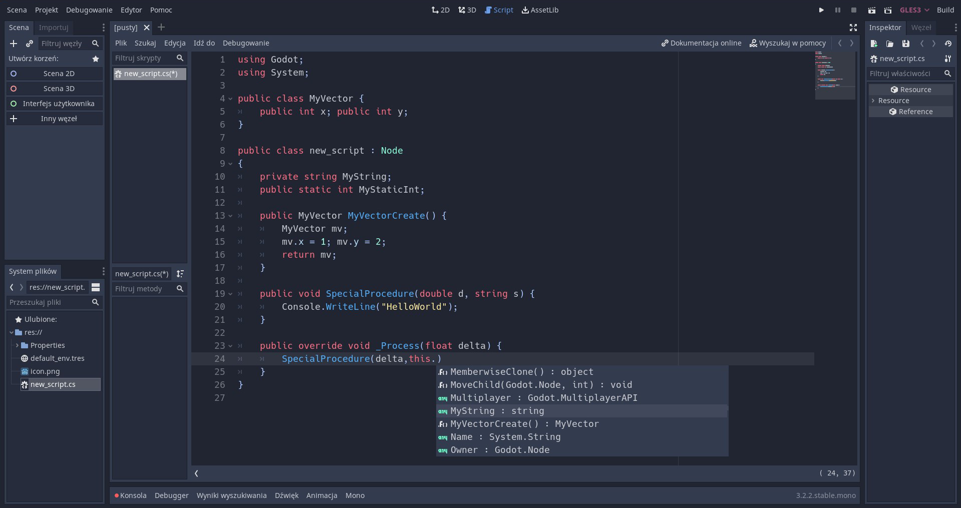 GitHub - TheKetrab/godot-csharp-intellisense: Intellisense for csharp in godot game engine.
