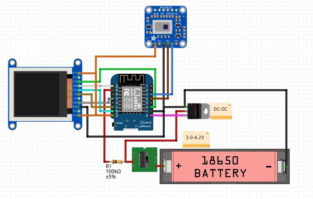 GitHub - enesbcs/ThermalCameraMod: AMG8833 thermal camera with ESP8266