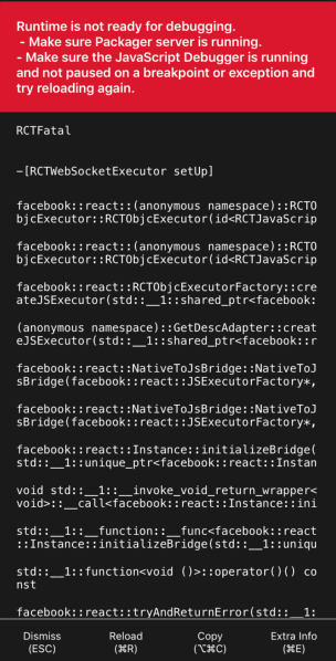 Unable to connect to remote debugger, stuck at Launching Dev Tools · Issue #24986 · facebook ...