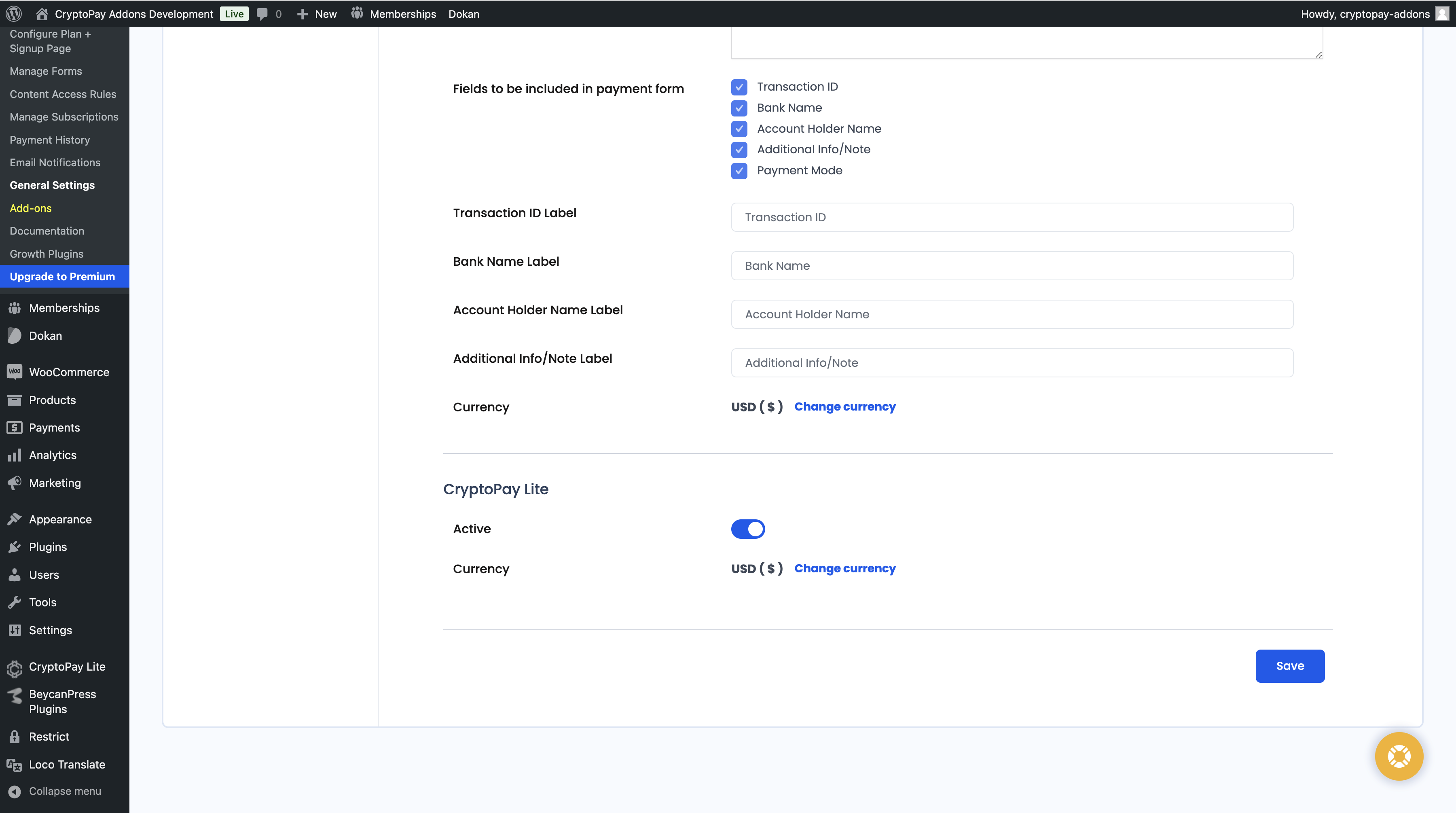 GitHub - BeycanPress/cryptopay-gateway-for-armember: Adds Cryptocurrency payment gateway ...
