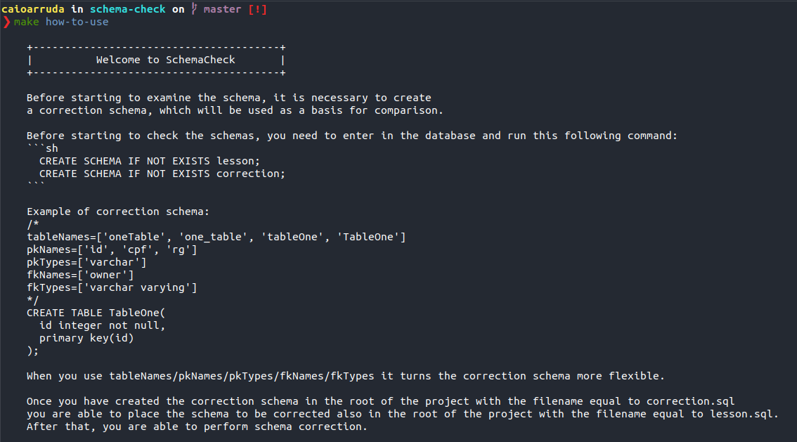 GitHub - arrudacaio/schema-check: Trabalho de Conclusão Curso apresentado ao Curso Bacharelado ...