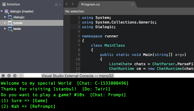 GitHub - dhowe/dialogic: Dialogic: generative interactive dialog