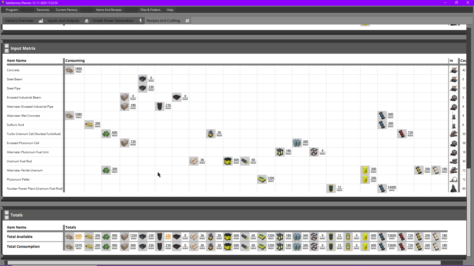 GitHub - ReikaKalseki/Satisfactory-Planner: A tool for planning efficient self-contained ...