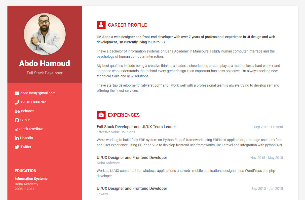 GitHub - abdo-host/Angular-Resume: Angular Personal Resume And Portfolio Template