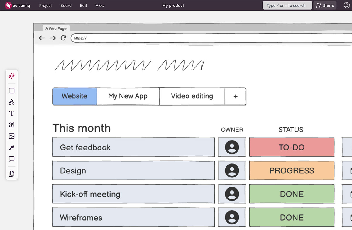 Balsamiq Cloud Desktop · GitHub