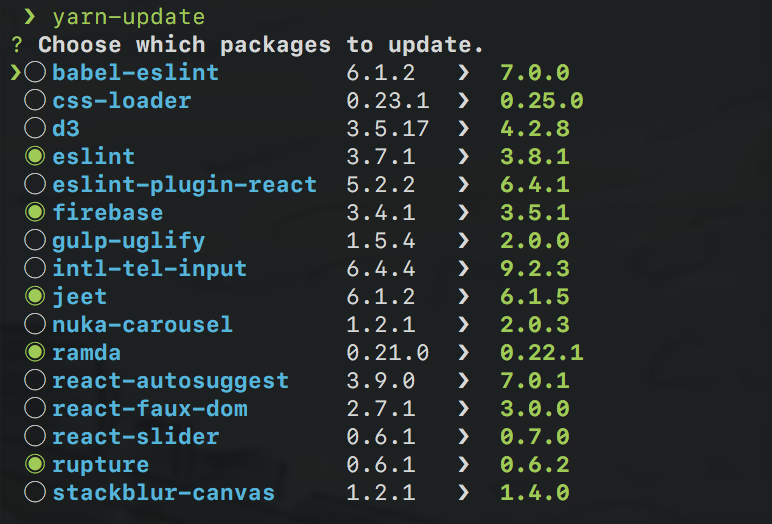 GitHub - torifat/yarn-update: Interactive update for Yarn (https ...