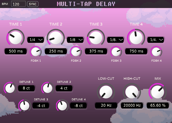 GitHub - Tr3m/multi-tap-delay: A digital delay VST plugin that utilizes four delay lines to ...