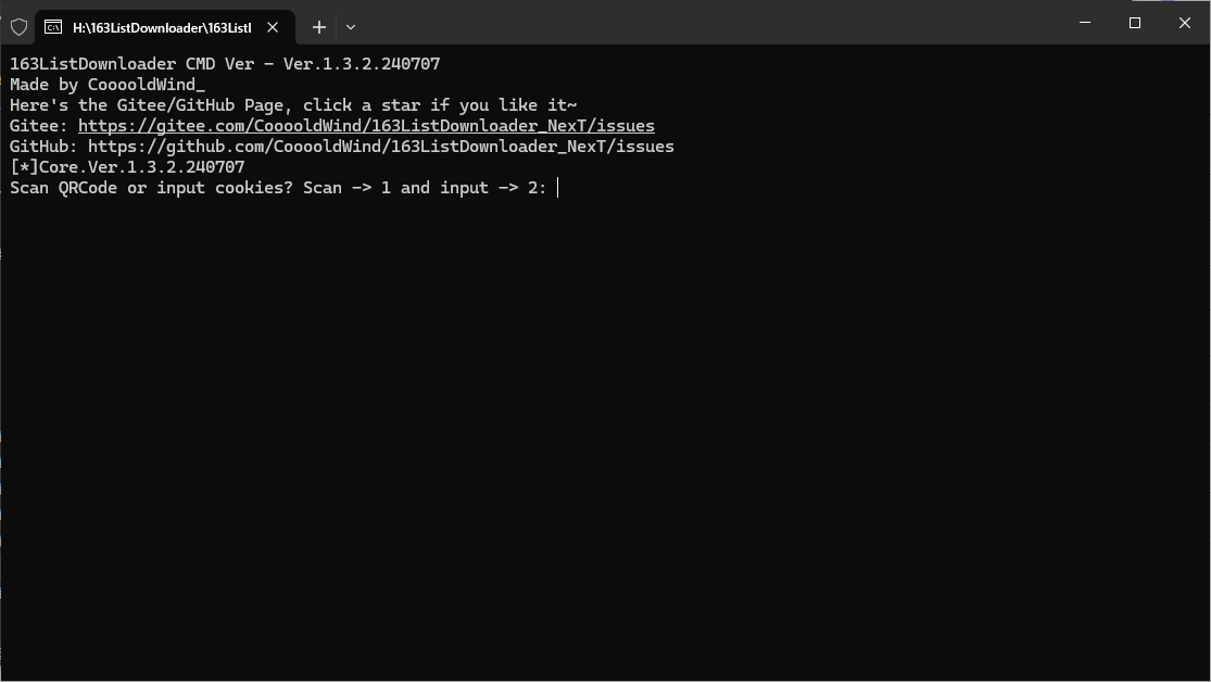 GitHub - Cooooldwind/163ListDownloader_NexT: 163ListDownloader的下一代。本仓库用于存储发行版本。虽然但是你也弃坑拜拜。
