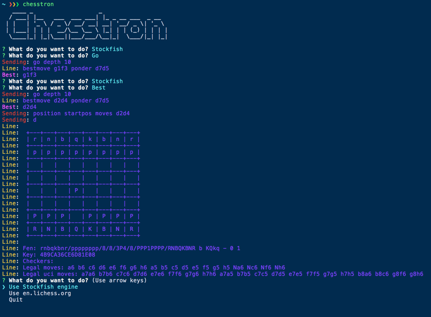 GitHub - jgladch/chesstron: A Stockfish powered Command Line Tool for ...
