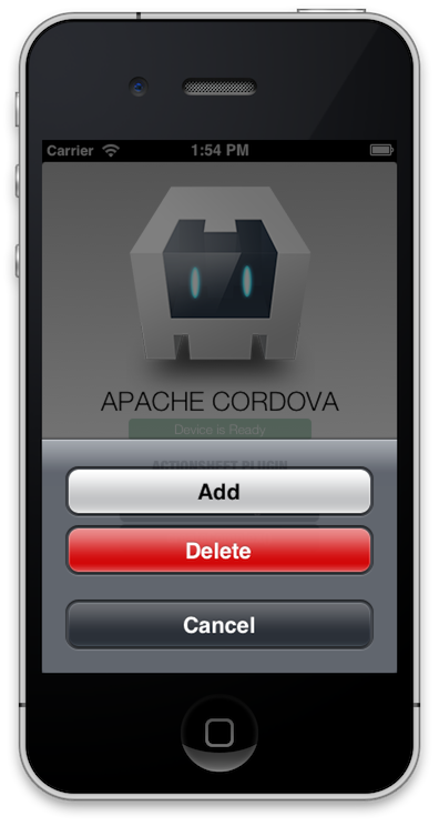 GitHub - mgcrea/cordova-actionsheet: Cordova ARC plugin for UIActionSheet