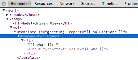 GitHub - toolkitchen/mdv: Model Driven Views Polyfill