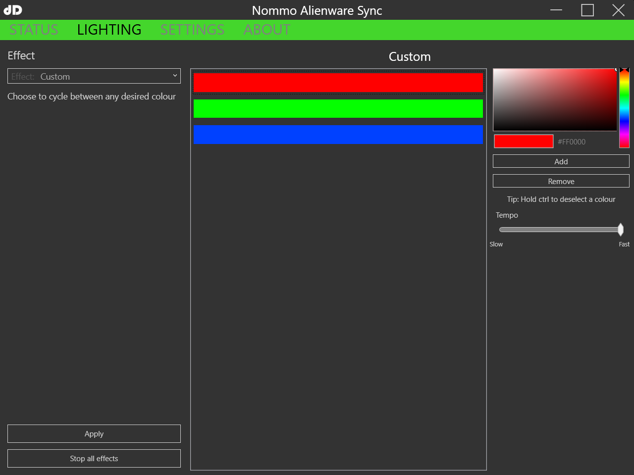 GitHub - BrettHewitt/NommoAlienwareSync: Enables the control and sync ...