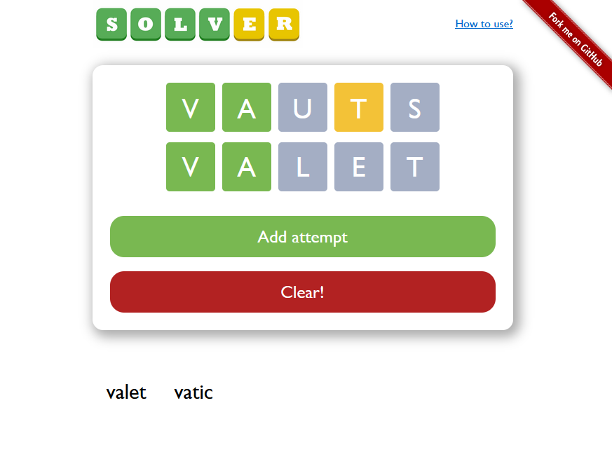 GitHub - artus/wordle-solver: A simple Wordle Solver