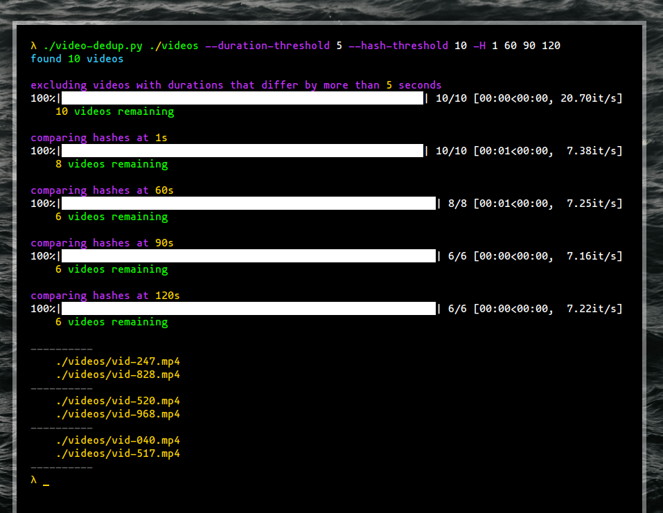 GitHub - btlvr/video-dedup: tool to find and remove duplicate video files