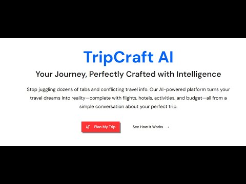 GitHub - mtwn105/TripCraft: Your Journey, Perfectly Crafted with Intelligence