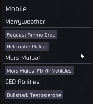 [Request]: CEO Abilities · Issue #744 · YimMenu/YimMenu · GitHub