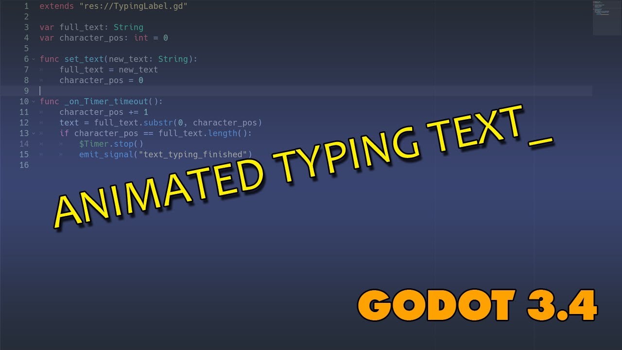 GitHub - Drentsoft-Games/godot_text_typing_animation: Some examples for how to create an ...