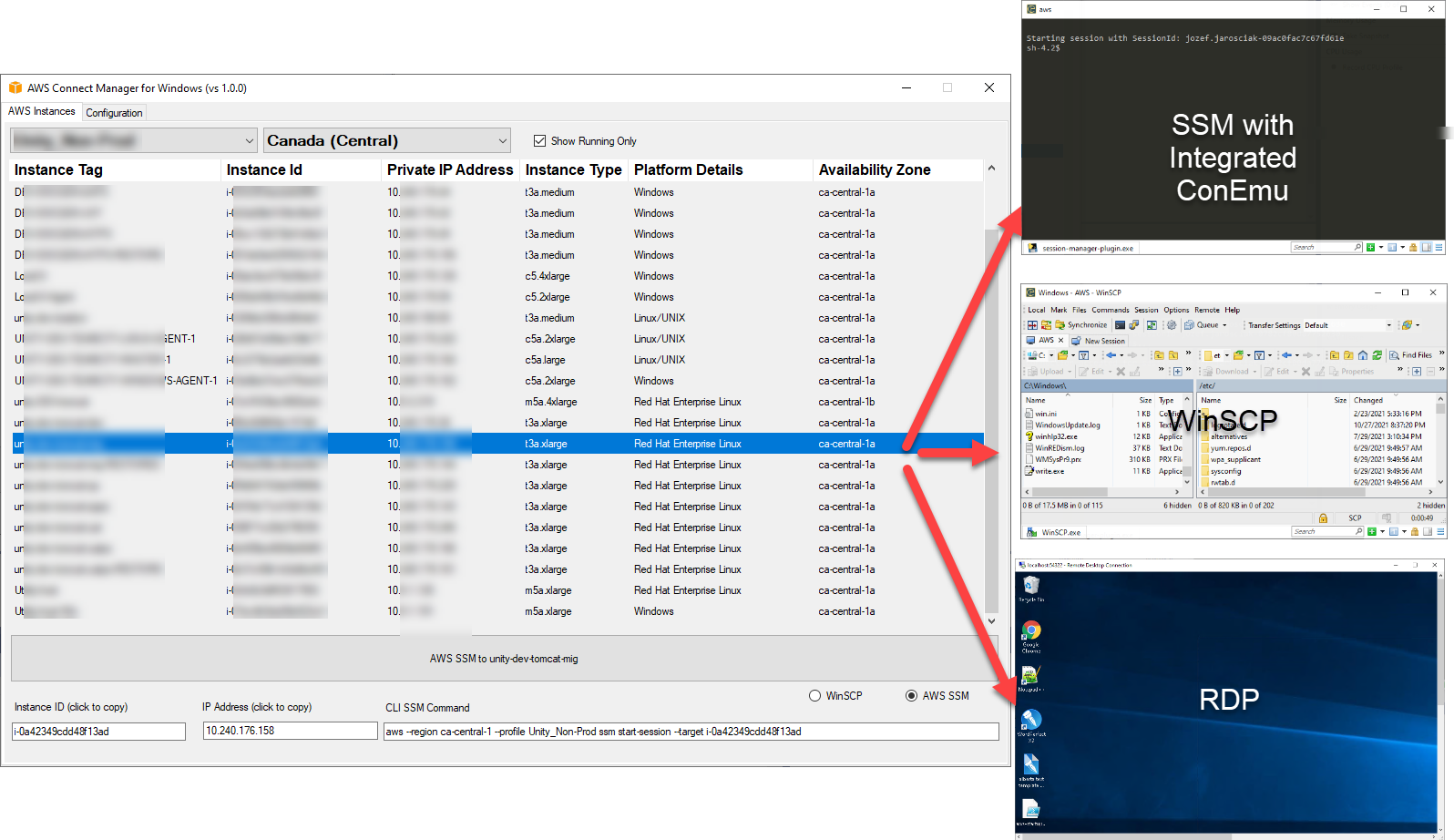 GitHub - JozefJarosciak/AWS-Connect-Manager: Windows tool for connecting to AWS EC2 instances ...