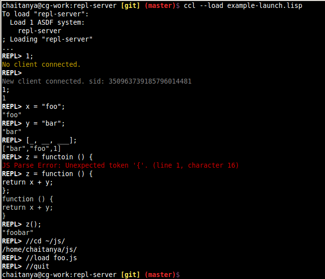 GitHub - chaitanyagupta/repl-server: A REPL for javascript enviroments