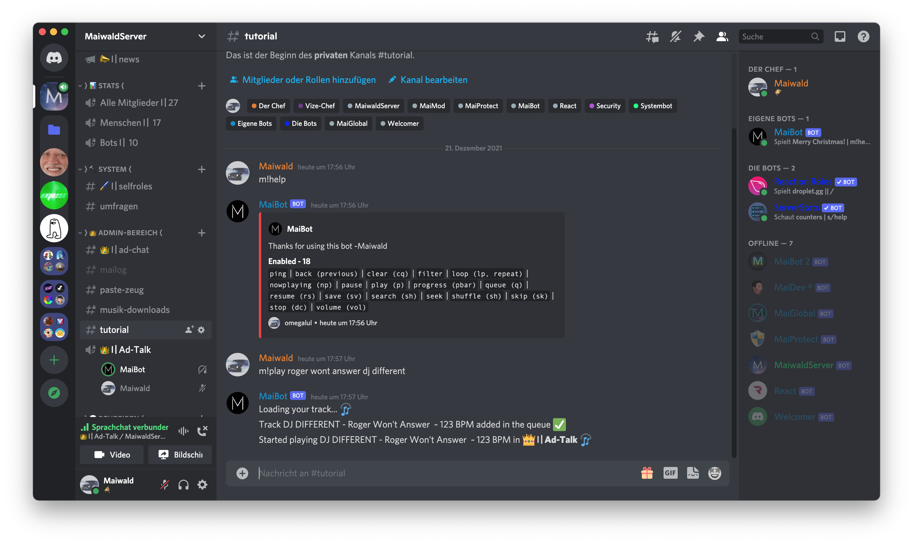 GitHub - Maiwaldgithub/MaiBot: A simple and easy-to-use Discord Music Bot.