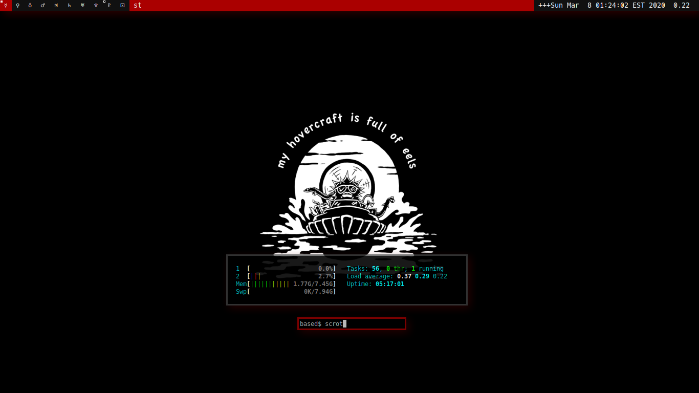 GitHub - linuxfingers/crimson-dwm: custom dwm config with transparency (compton)