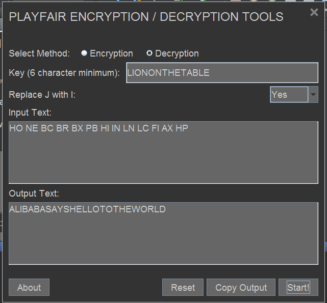 GitHub - milstrike/Playfair-Encryption-Decryption-Tools: This is a tool to Encrypt/Decrypt a ...