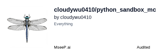 GitHub - cloudywu0410/python_sandbox_mcp_server: A MCP server that enables LLMs to run python ...