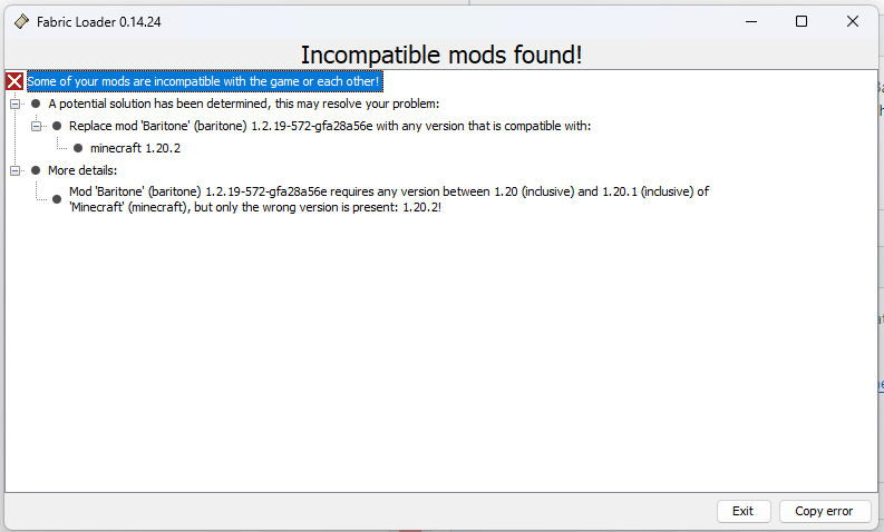 Baritone for 1.20.2 not working for Fabric or Forge · Issue #4155 · cabaletta/baritone · GitHub