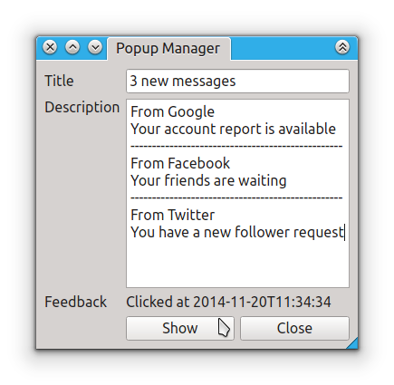 GitHub - mdminhazulhaque/DesktopPopup: A simple Qt based desktop popup utility