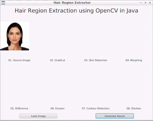 GitHub - sujit25/Human-hair-detection: Java based GUI application for extraction of hair region ...