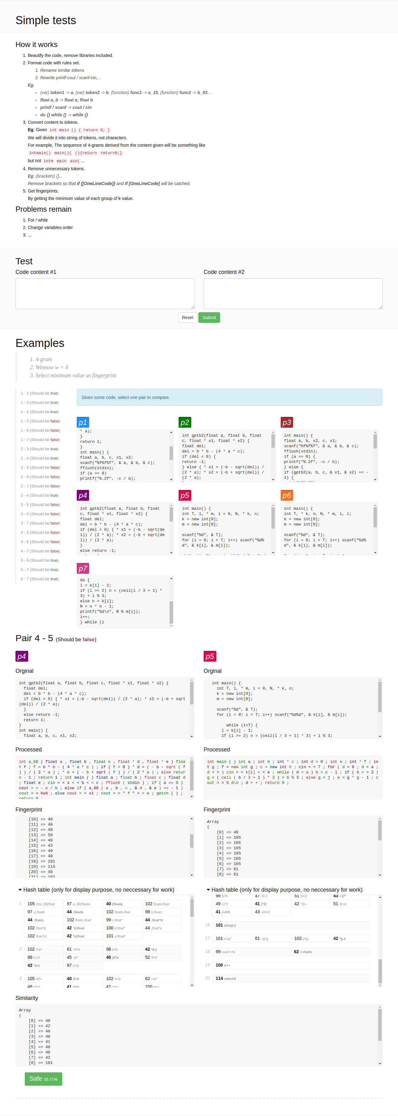 GitHub - miamor/Plagiarism-detection: Simple C++ plagiarism detection