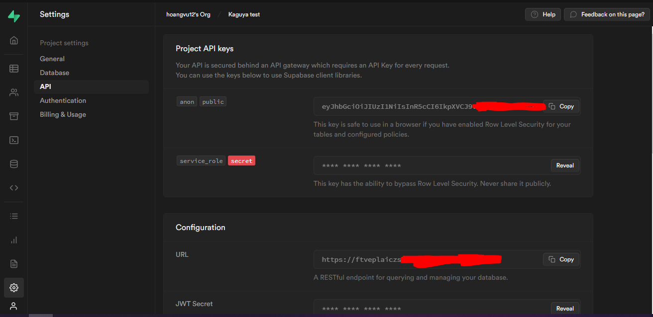 GitHub - hoangvu12/kaguya-database: Kaguya database (supabase) setup instruction.
