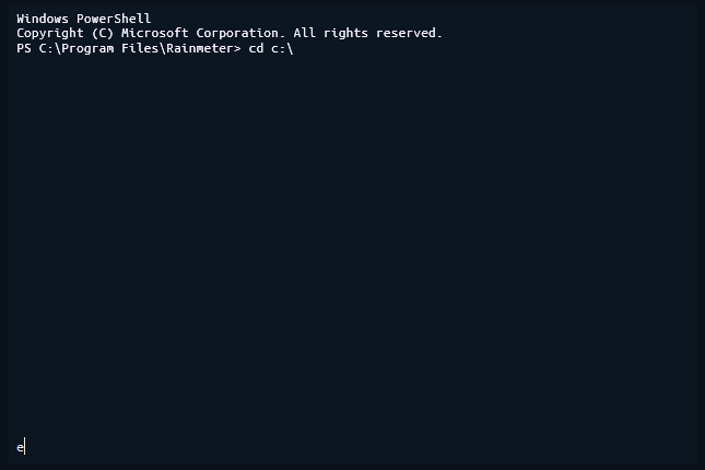 GitHub - JarateKing/Powershell-Rainmeter: powershell prompt as a ...