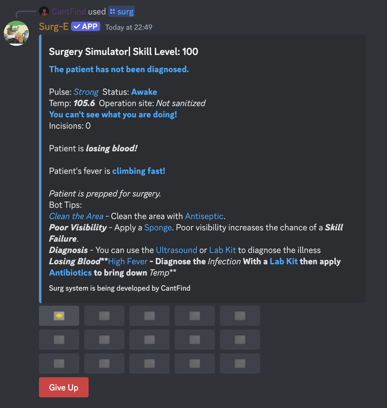 GitHub - CantFindDev/SurgE: Growtopia surgery simulator bot for discord ...