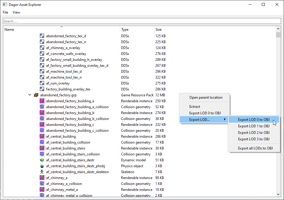GitHub - quentin-dh/Dagor-Asset-Explorer: Dagor engine asset explorer and exporter coded in Python.