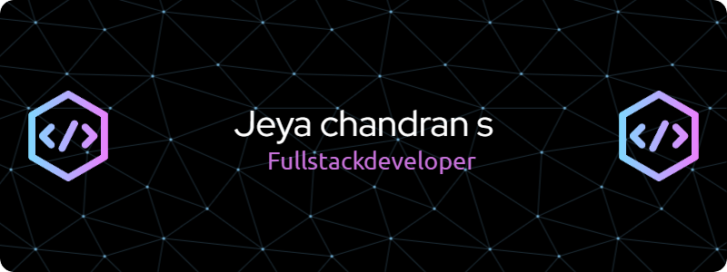 jeya-chandran-jcs (Jeya chandran s) · GitHub