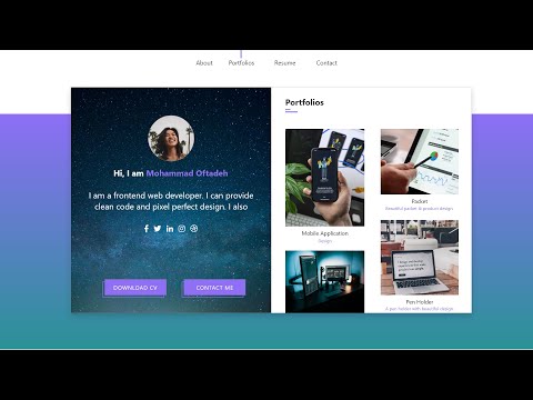 GitHub - mohammadoftadeh/oftadeh-free-html5-portfolio: HTML5 Responsive ...