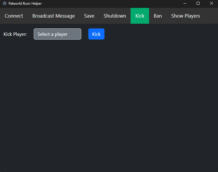 GitHub - crow0085/Palworld-Rcon-Client-GUI: Palworld Rcon GUI app