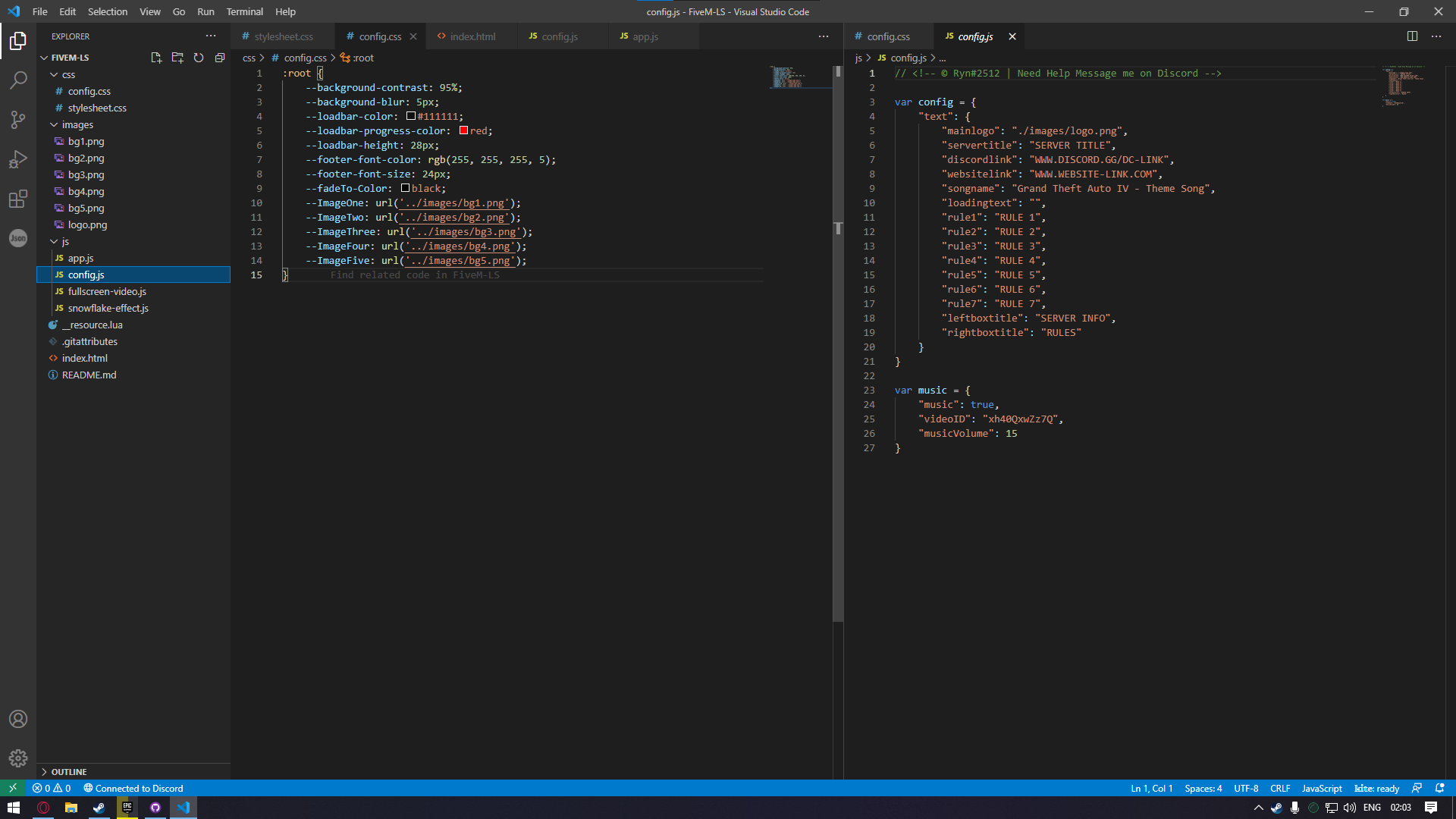 GitHub - vmRyn/FiveM-LS: a FiveM Loading Screen, Fully Customisation, Easy to use.