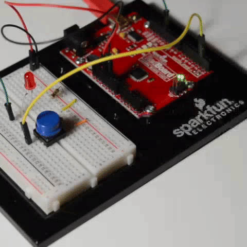 Processor Interrupts with Arduino - Button LED Example