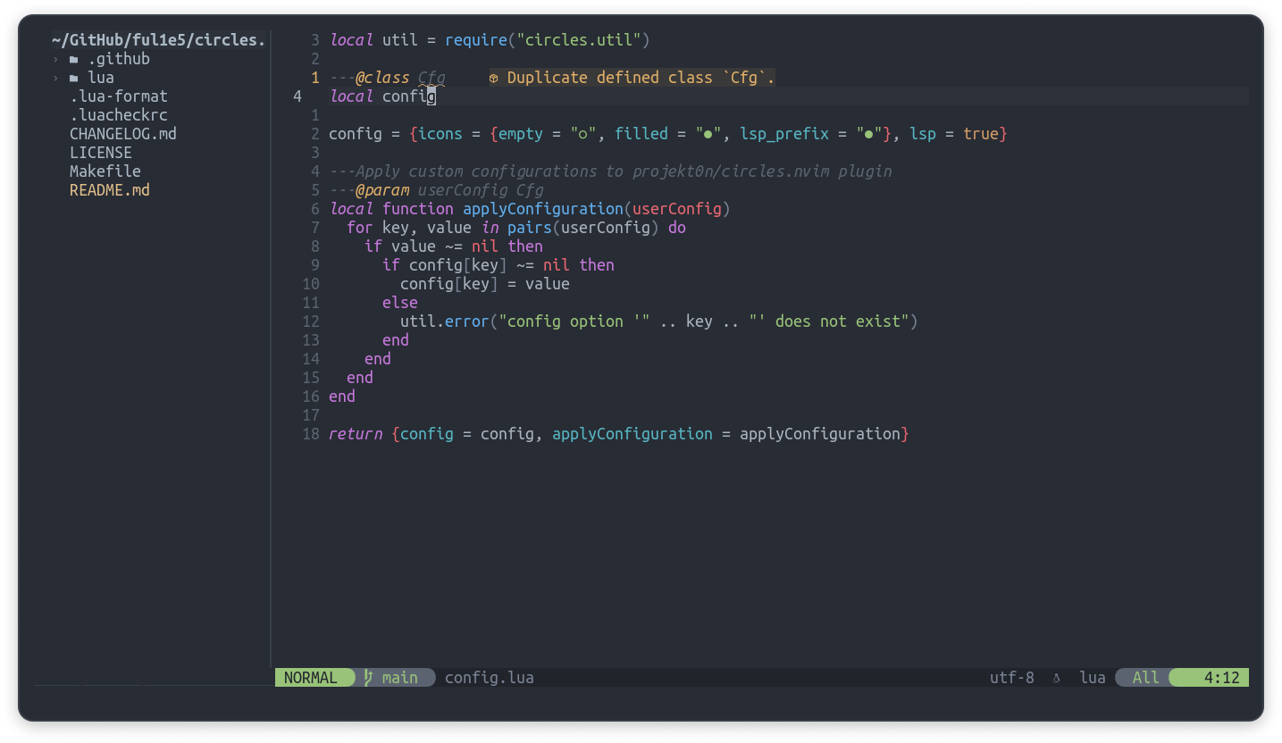 GitHub - projekt0n/circles.nvim: uniform icons for neovim
