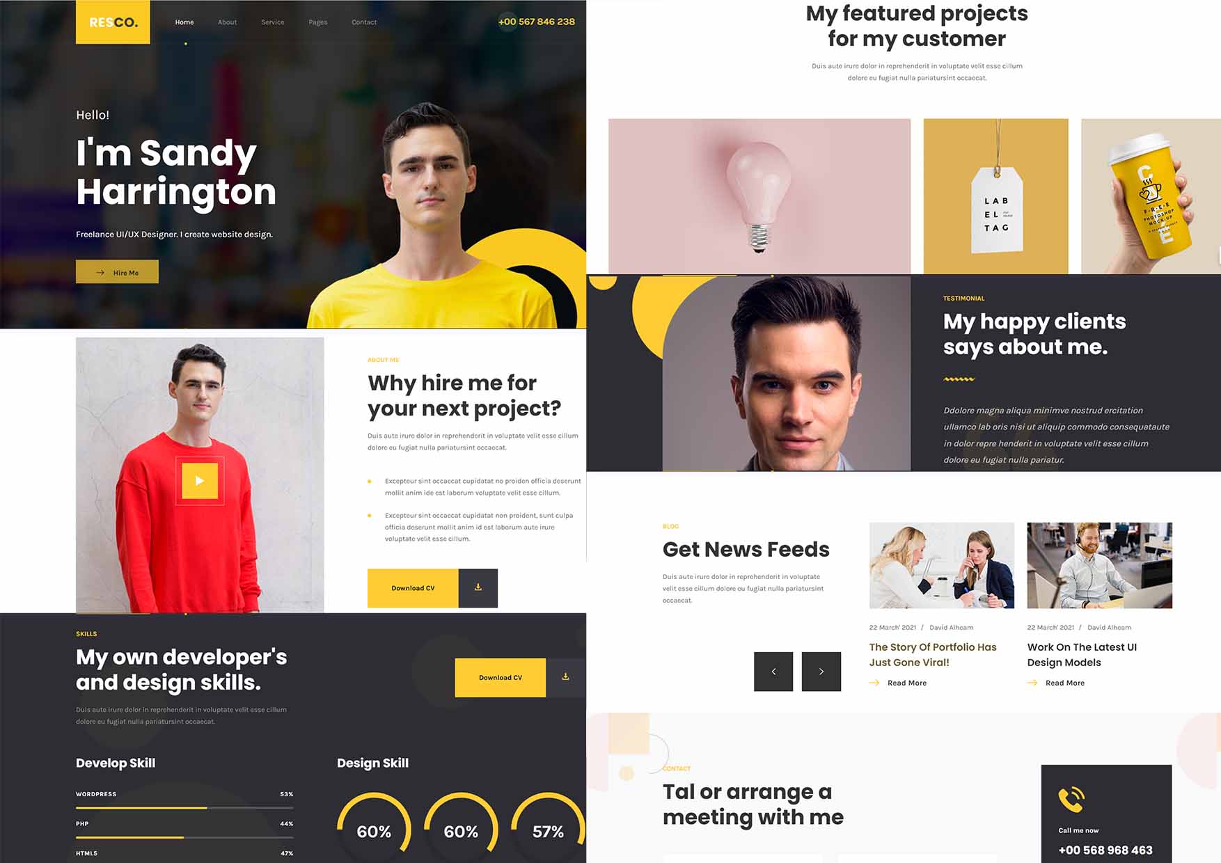 GitHub - Waite0603/Resume-vCard-Collection: About Responsive Personal ...