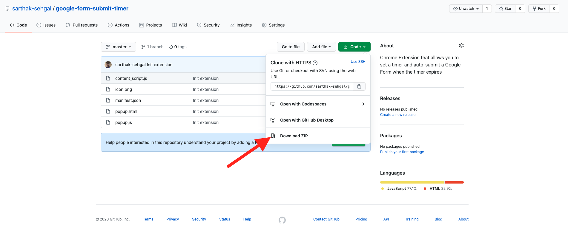 GitHub - sarthak-sehgal/google-form-submit-timer: Chrome Extension that ...