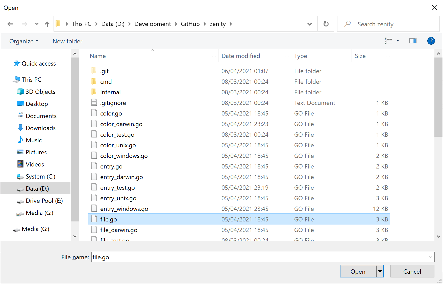 File selection dialog · ncruces/zenity Wiki · GitHub